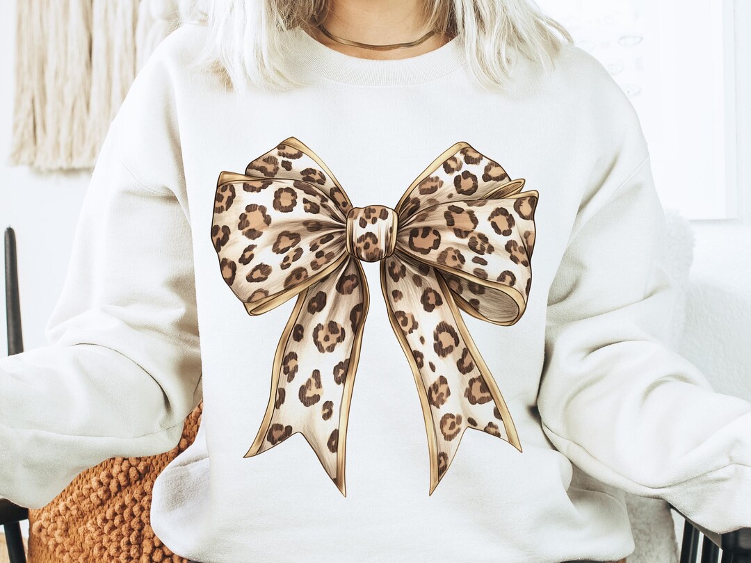 Leopard Bow PNG, Jungle Bow, Leopard Bow Clipart, Girly Aesthetic ...