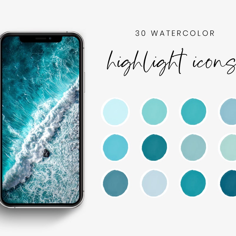 Blue Instagram Icons - Etsy