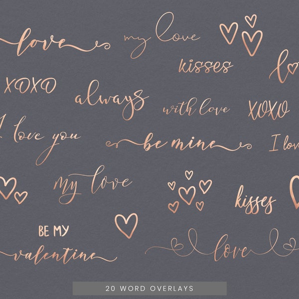 Word Overlays - Etsy