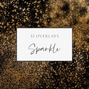 Gold Sparkle Overlay Christmas Overlay Glitter Overlays Digital Overlay ...