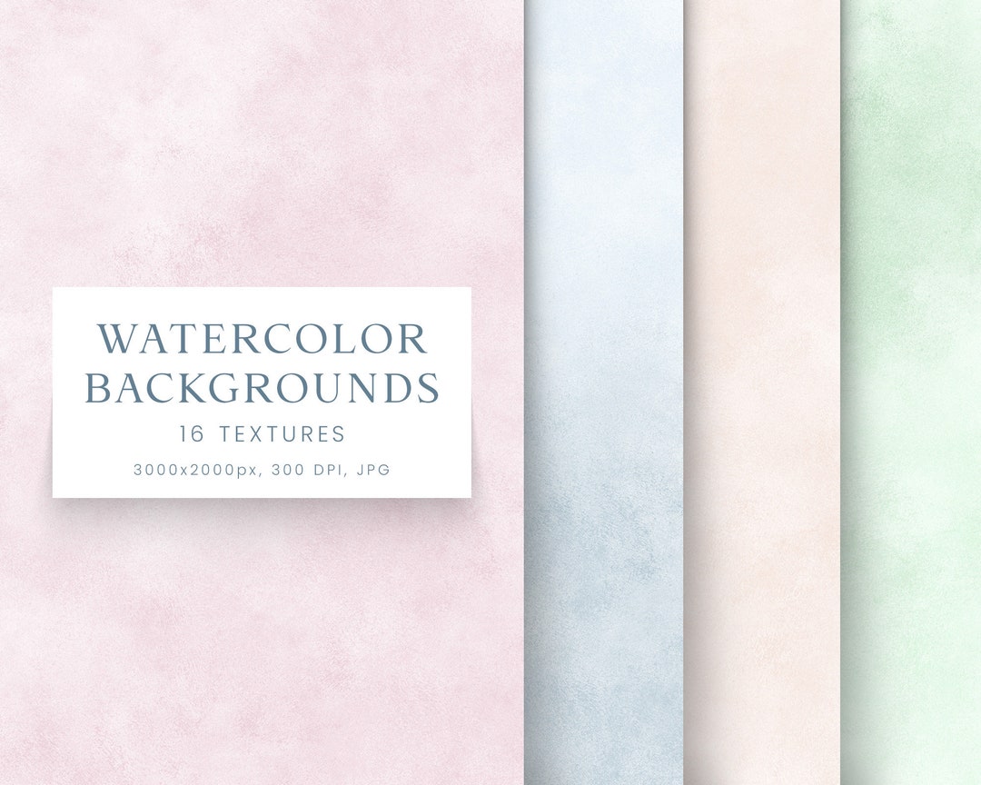 Pastel Watercolor Backgrounds, Pink Watercolor Textures, Instant ...