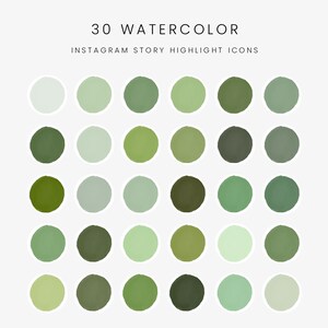 Greenery Instagram Story Highlight Icons | Watercolor Highlight Icons ...