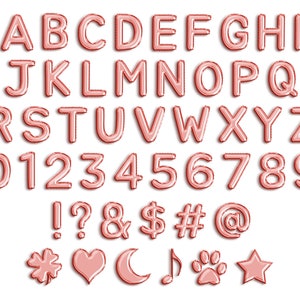 Red Balloon Letters Clip Art Foil Balloon Alphabet Cliparts Balloon ...