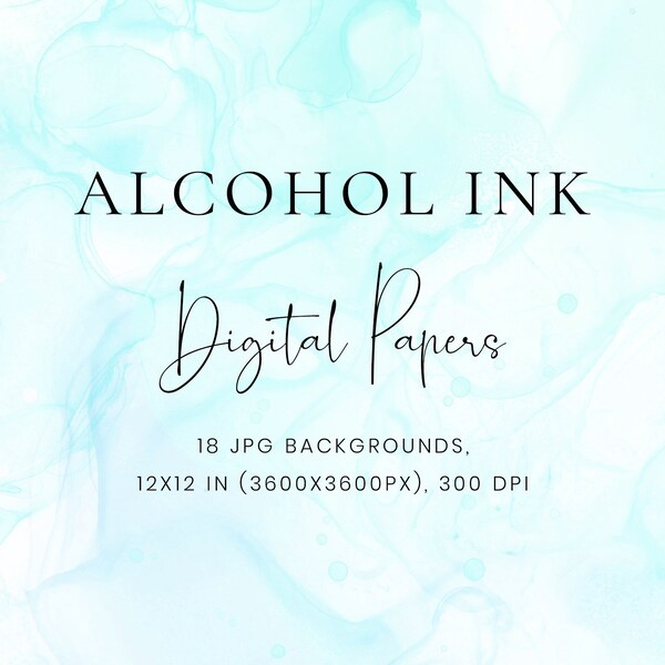 Digital Alcohol Ink - Etsy