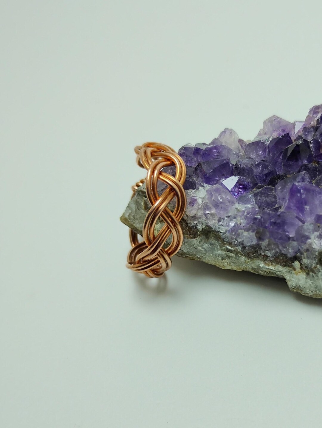 Braided Copper Ring, Wire Wrapped Ring, Handmade Ring, Copper Jewelry ...