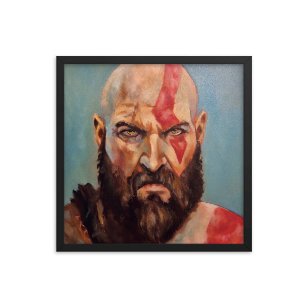 Kratos god of War Framed Poster - Etsy