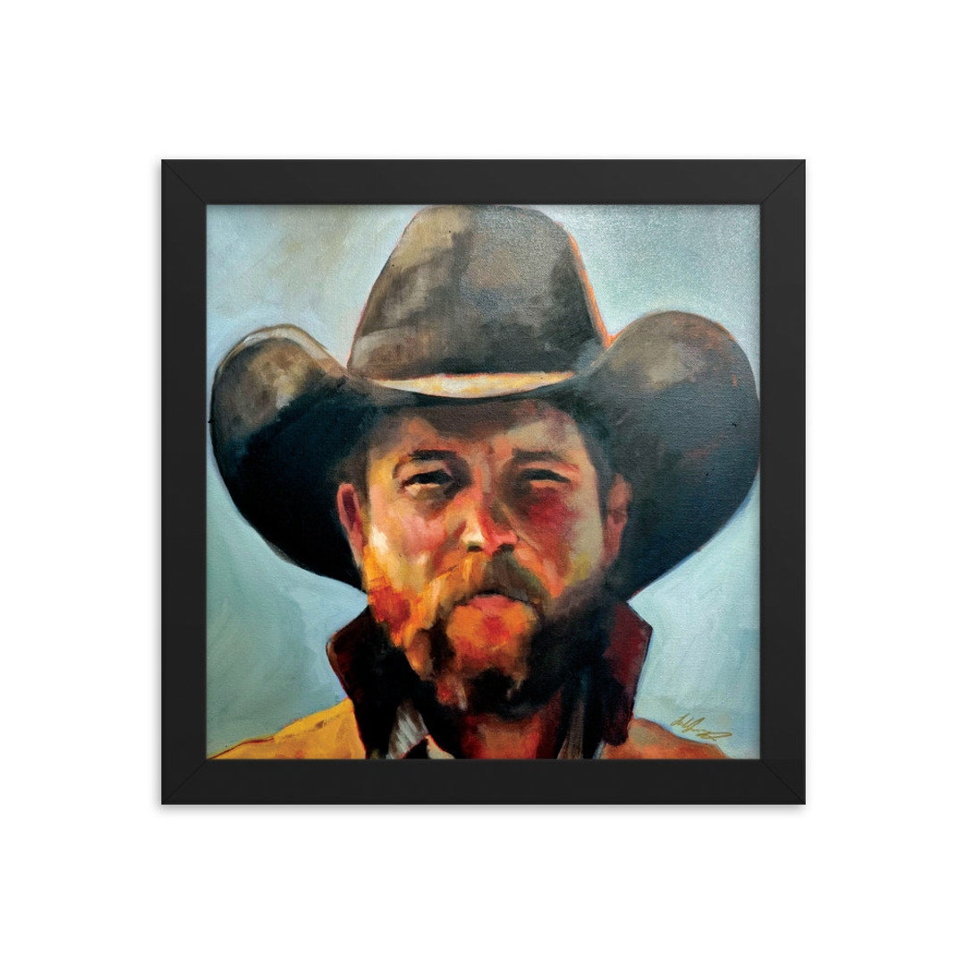 Colter Wall (painting) Framed Poster - Etsy