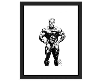 Jay Cutler Black and White Bodybuilding Poster 2000s Bodybuilding ...