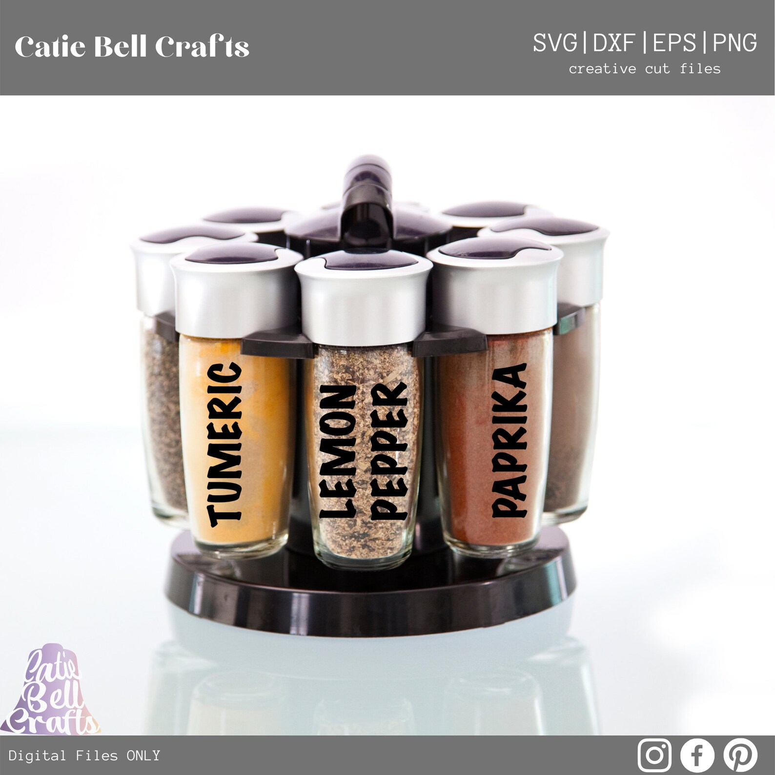 Spice Labels SVG Spices SVG Files Farmhouse Decor Svg - Etsy