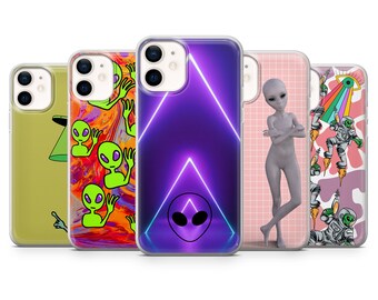 Trippy Alien Phone Case - Etsy