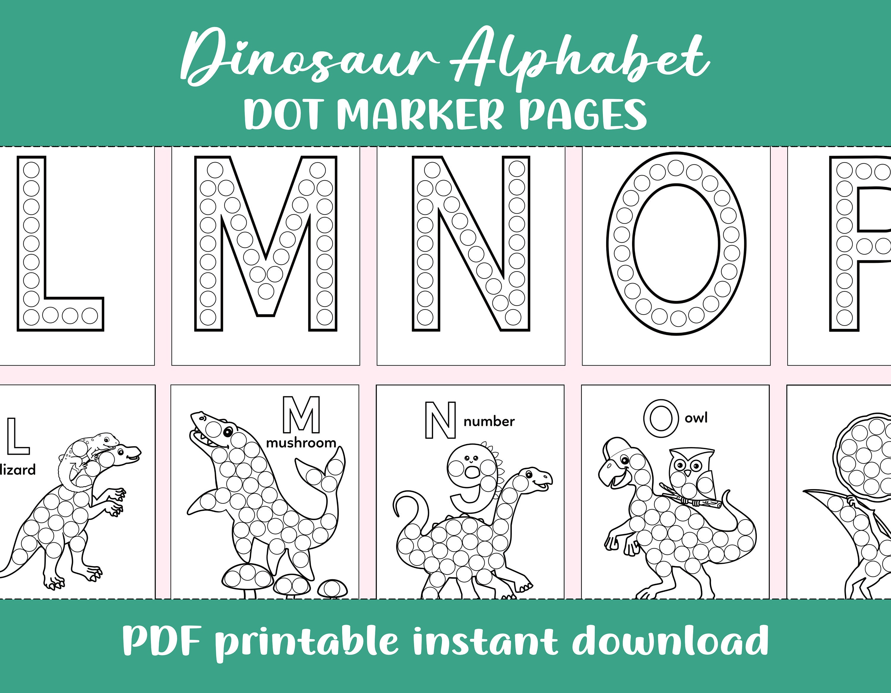 Kids Coloring Pages, Dot Marker Coloring Pages, Children Coloring ...