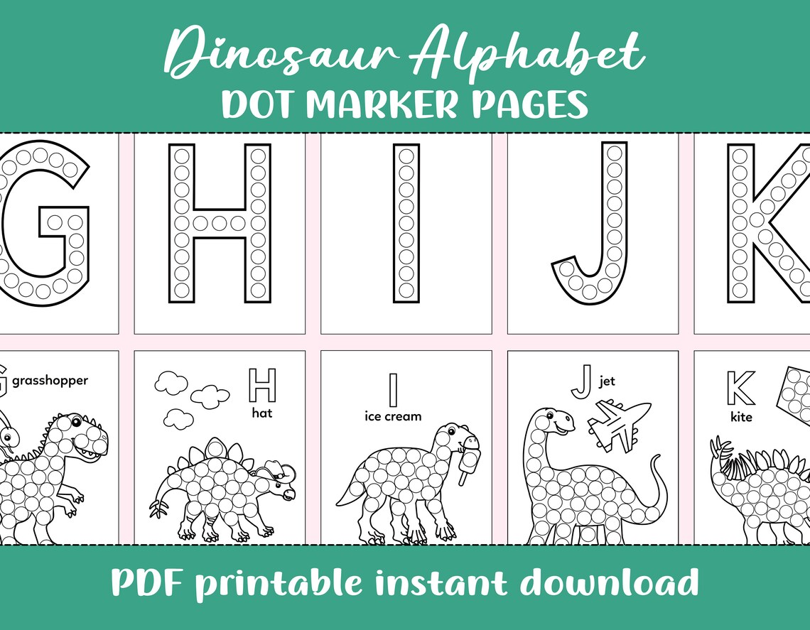 Kids Coloring Pages, Dot Marker Coloring Pages, Children Coloring ...