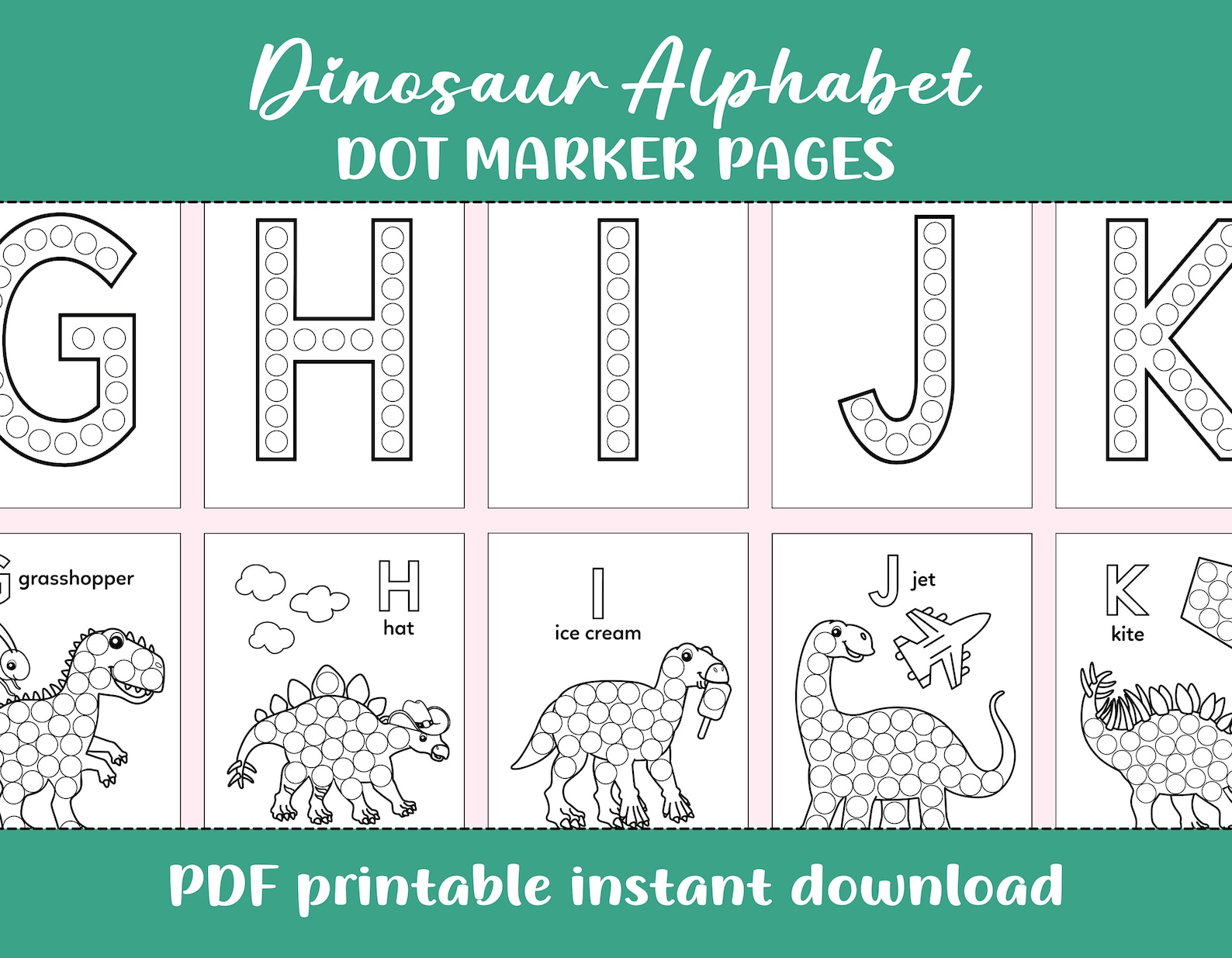 Kids Coloring Pages, Dot Marker Coloring Pages, Children Coloring ...