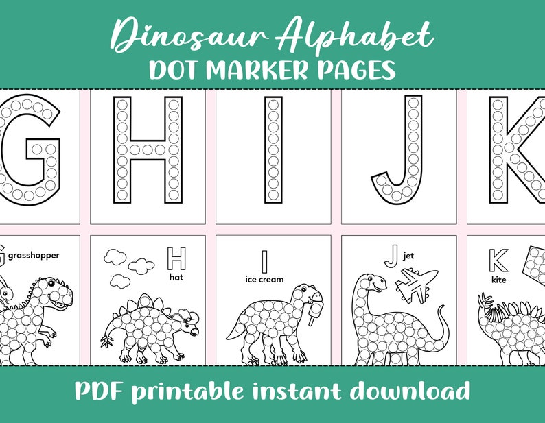 Kids Coloring Pages, Dot Marker Coloring Pages, Children Coloring ...