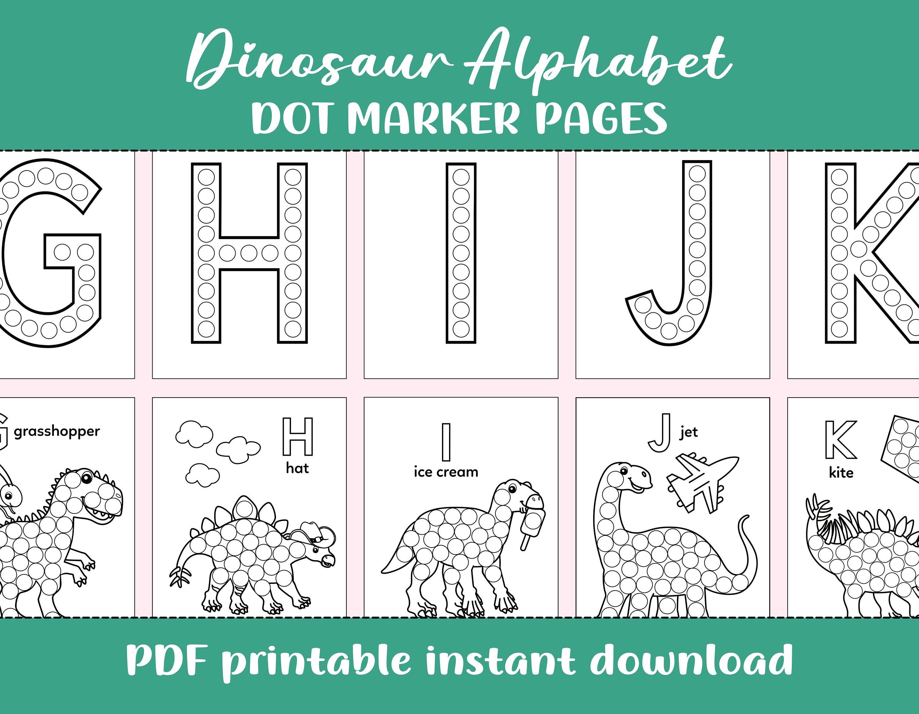 Kids Coloring Pages, Dot Marker Coloring Pages, Children Coloring ...