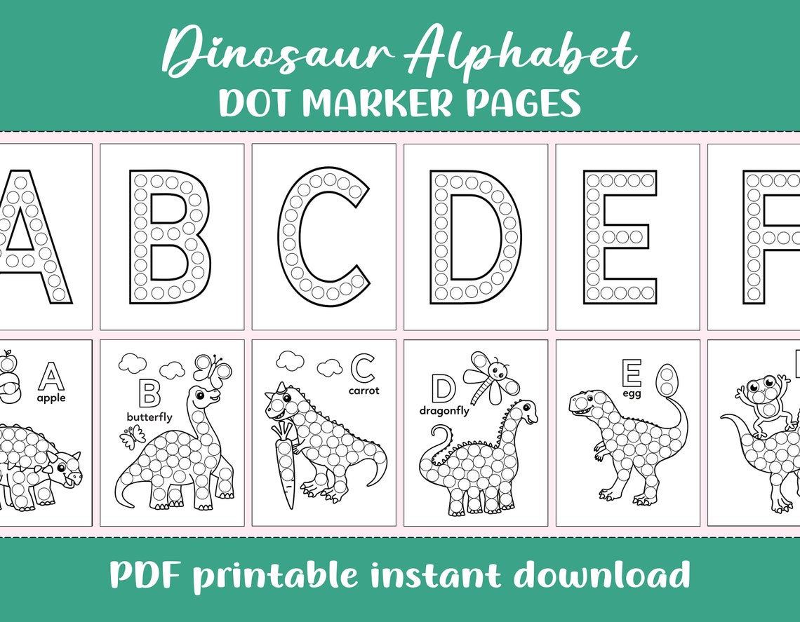 Kids Coloring Pages, Dot Marker Coloring Pages, Children Coloring ...