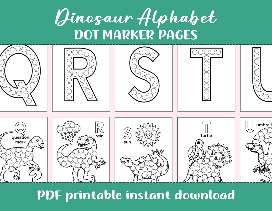 Kids Coloring Pages, Dot Marker Coloring Pages, Children Coloring ...