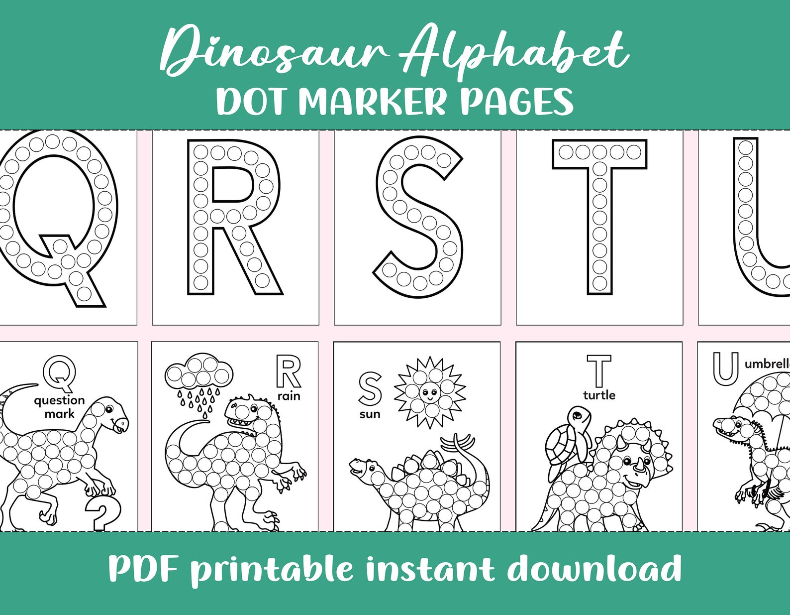 Kids Coloring Pages, Dot Marker Coloring Pages, Children Coloring ...