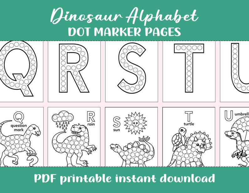 Kids Coloring Pages, Dot Marker Coloring Pages, Children Coloring ...