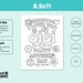 Gigi Mother's Day Printable Card, 5x7 Gigi Coloring Card, Gigi Coloring ...