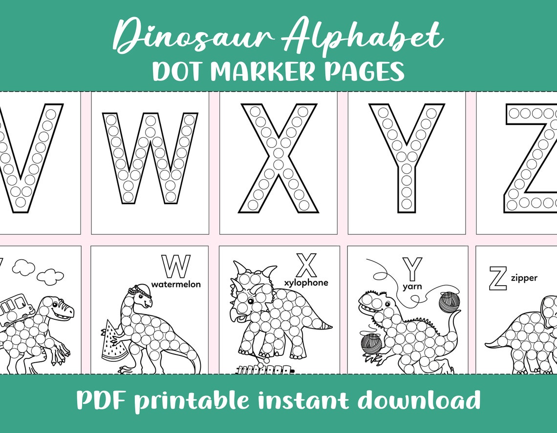 Kids Coloring Pages, Dot Marker Coloring Pages, Children Coloring ...