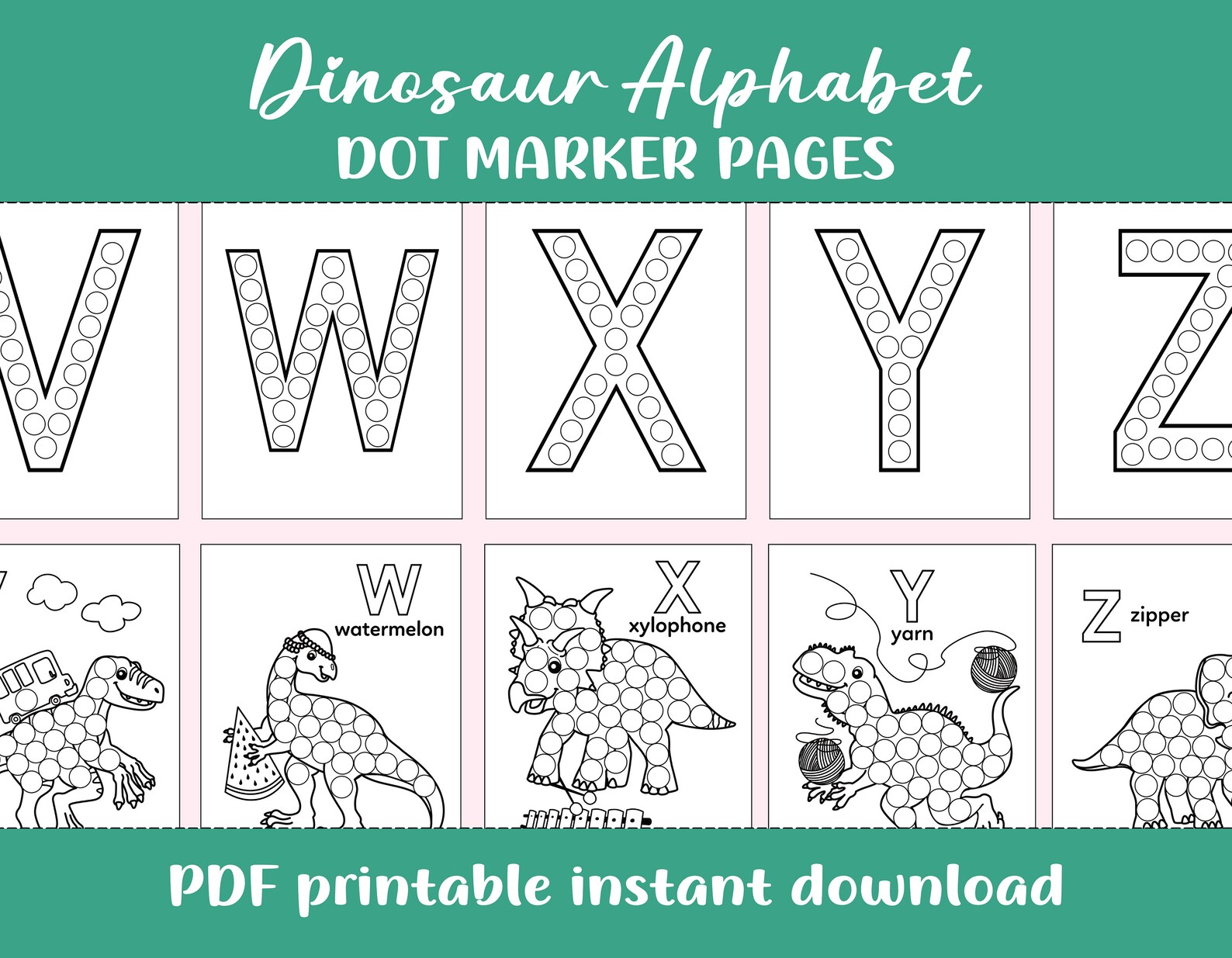 Kids Coloring Pages, Dot Marker Coloring Pages, Children Coloring ...