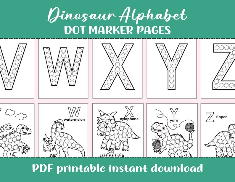 Kids Coloring Pages, Dot Marker Coloring Pages, Children Coloring ...