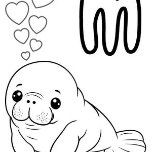 Ocean-abc's-printable-coloring Pages - Etsy