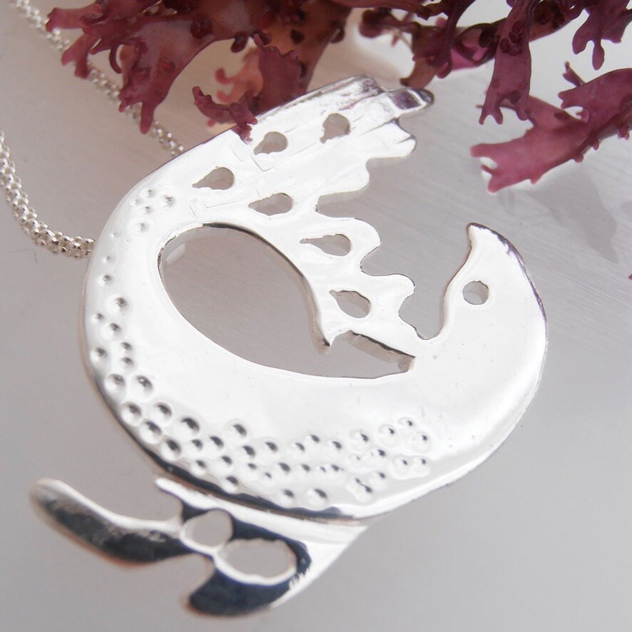 Silver Selkie Pendant, Seal Pendant, Spirit Animal Pendant, Celtic ...