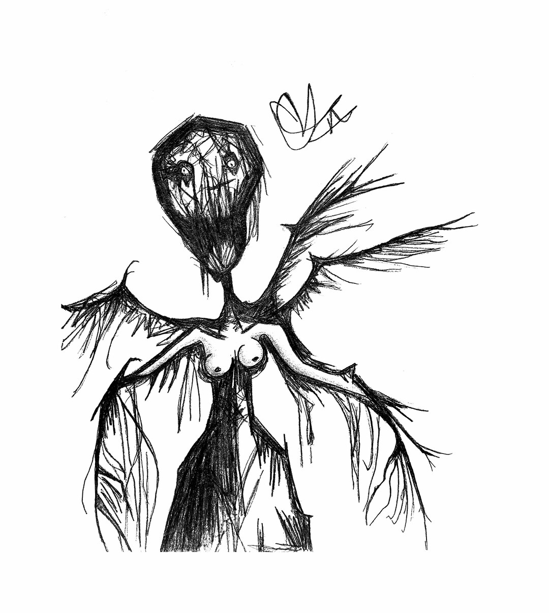 8.5x11 Art Print, Horror Art Print, Macabre Art, Creepy Drawings ...