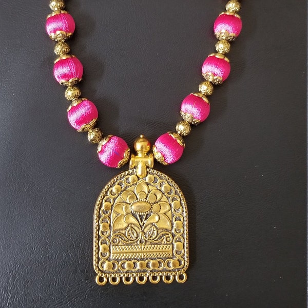 Silk Thread Necklace - Etsy