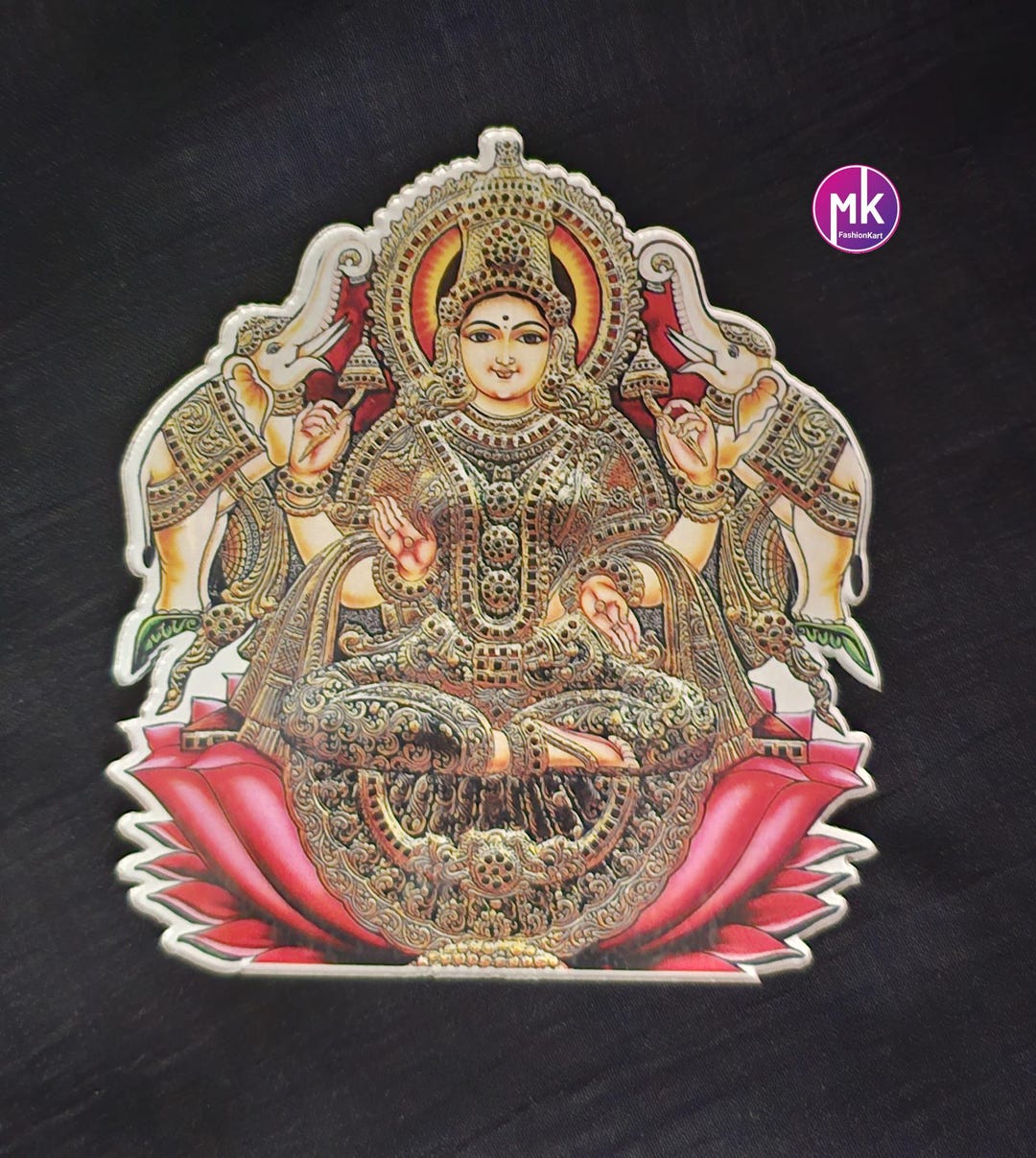 Goddess Gaja Lakshmi Acrylic Fridge Big Magnet House Warming Gift ...