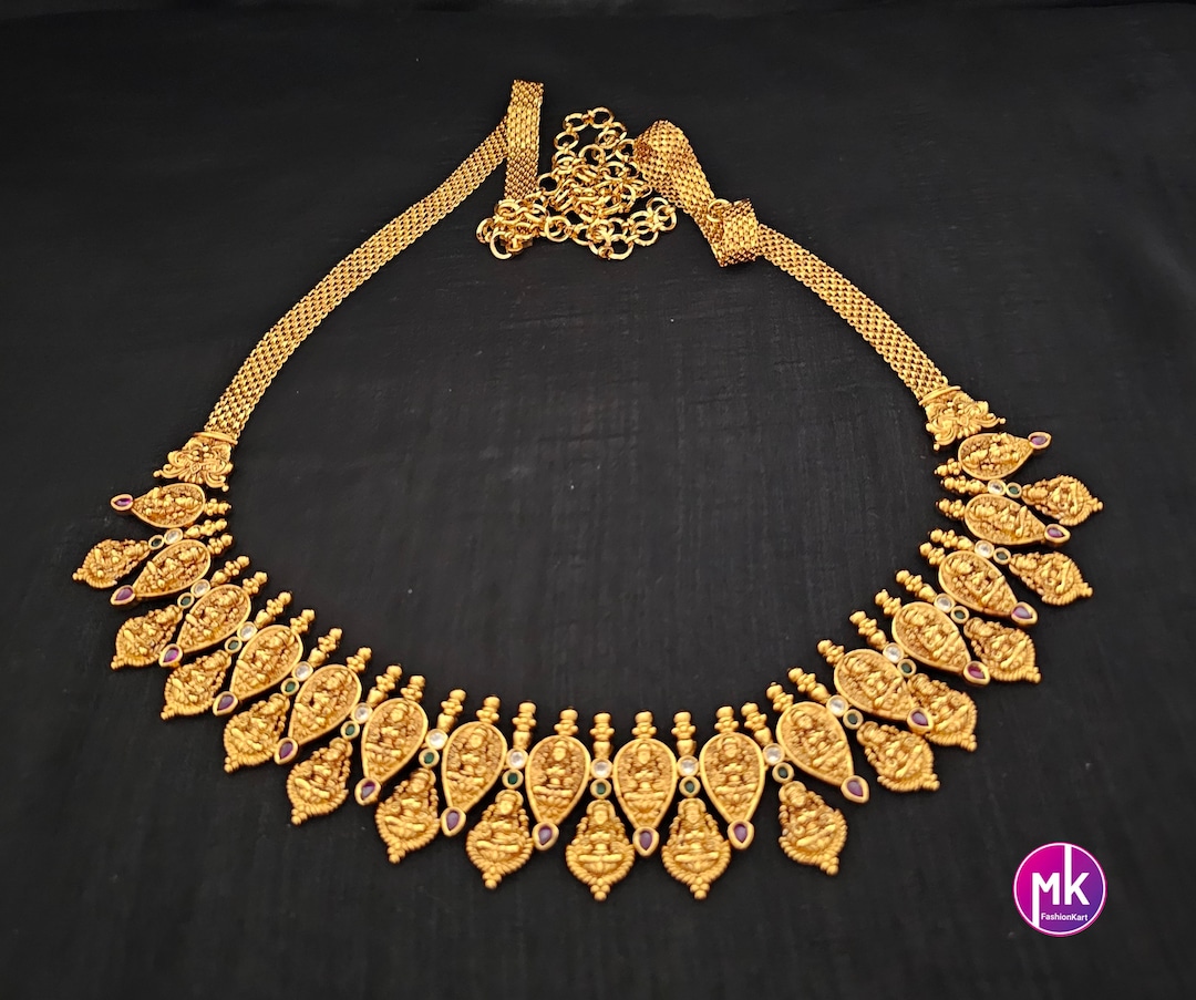 Lakshmi Gold Finish Bridal Hip Chain-traditional Hip Chain-vaddanam ...