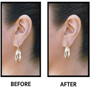 Invisible Ear Lobe Support Tape - Earring Backs for Droopy Ears - Ear ...