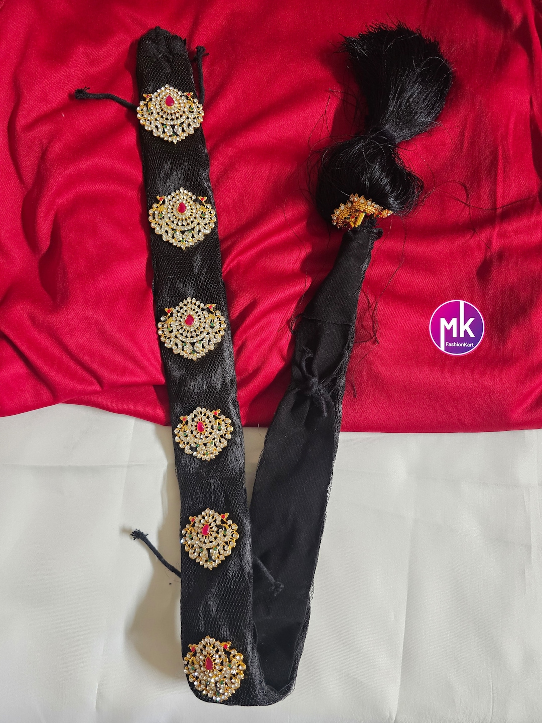Handmade AD Stones Jada Billa Set for Baby Shower/wedding/saree ...