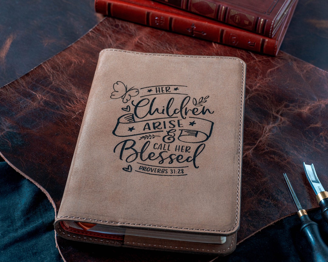 PERSONALIZED ESV Journaling Bible Full Grain Cowhide Leather Bible ...