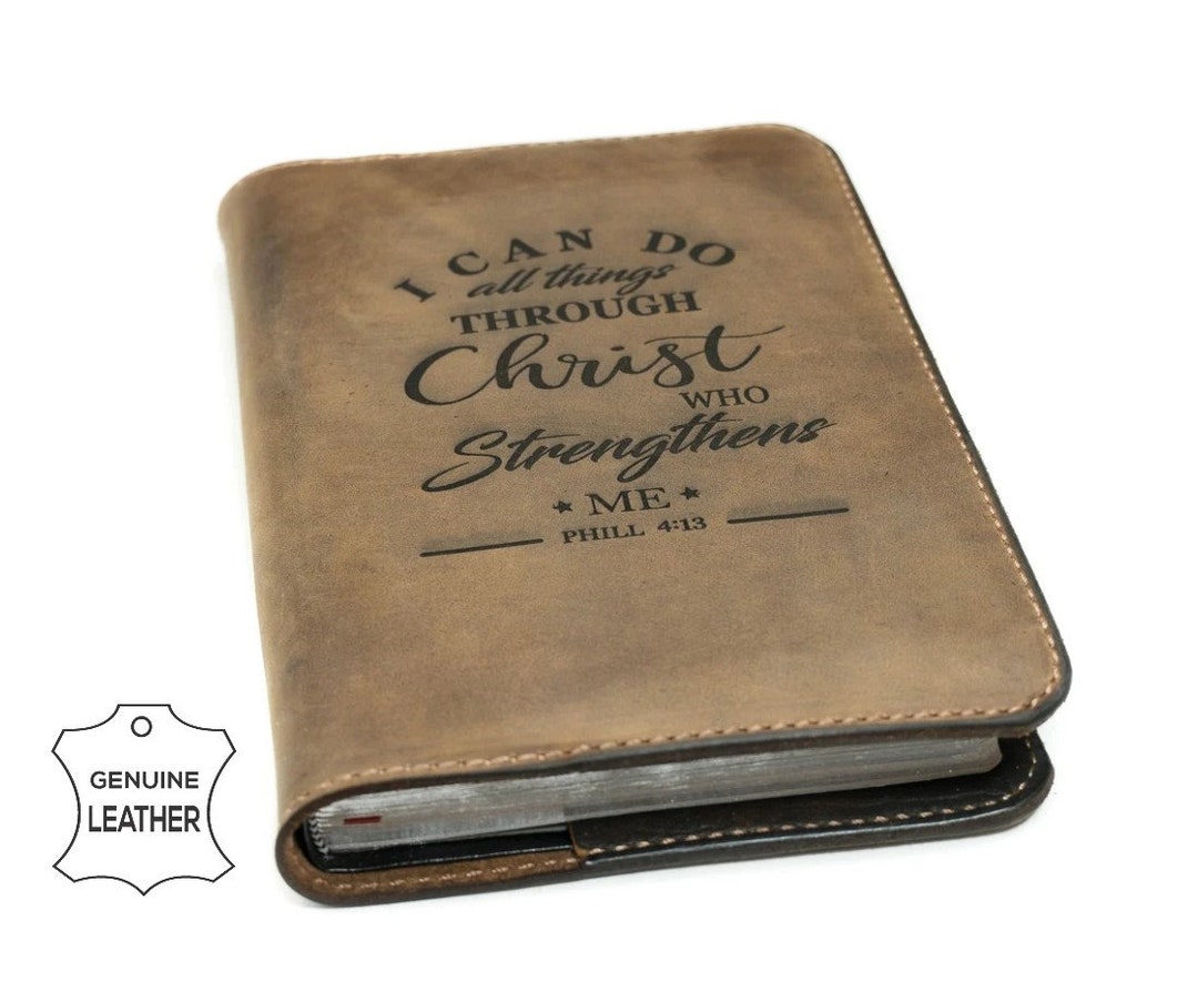 PERSONALIZED ESV Wide Margin Reference Bible Full Grain Cowhide Leather ...