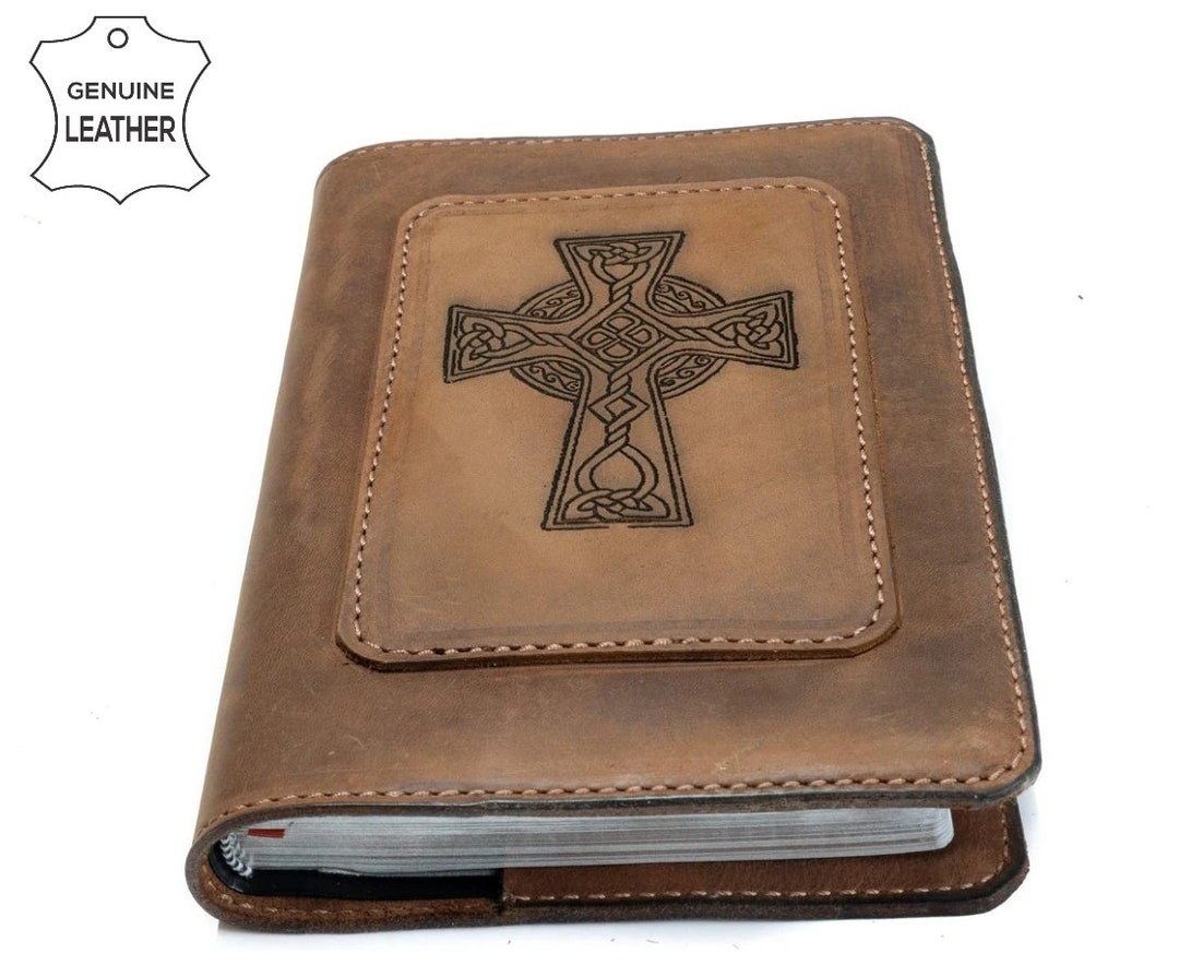 Personalized Leather Bible Cover, Custom Scripture Cover, Large Bible ...