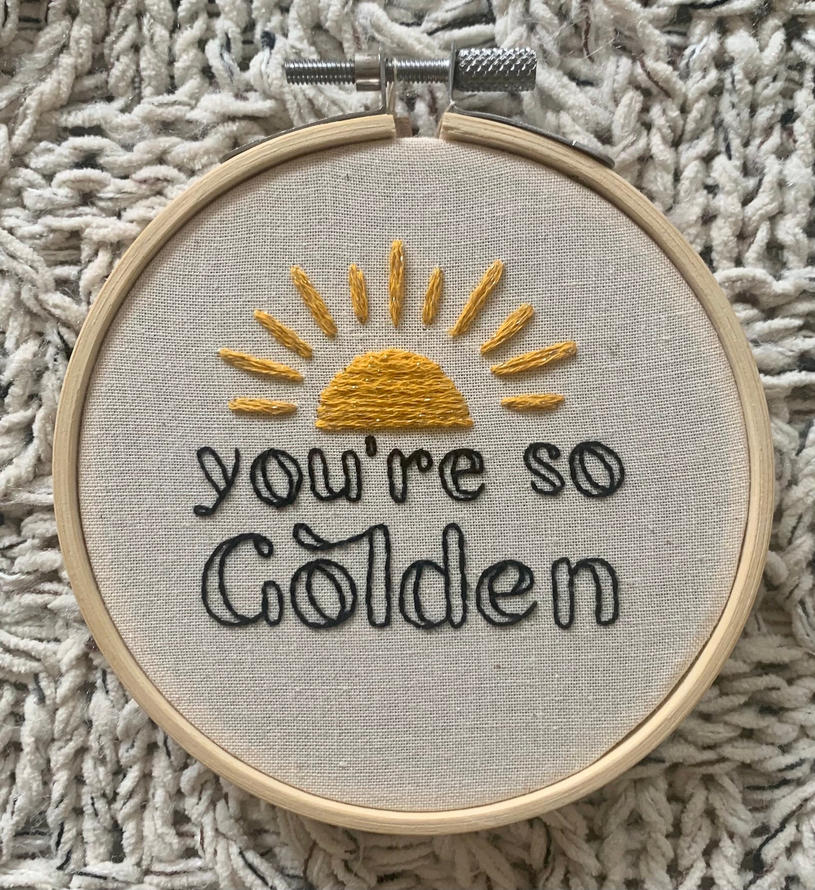 You’re so Golden - Harry Styles - Embroidery - Etsy