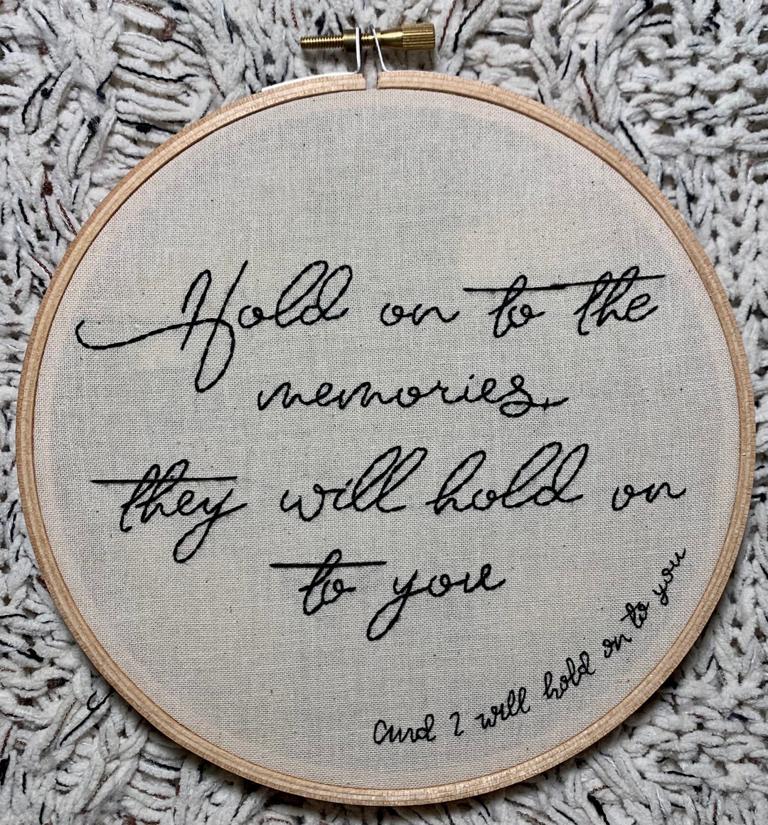 New Year’s Day Lyrics by Taylor Swift - Embroidery - Etsy