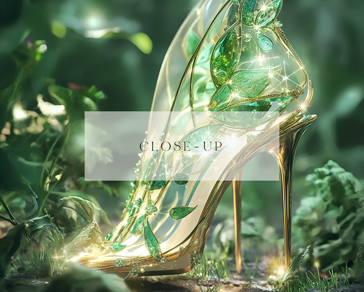 Emerald Green High Heel Digital Papers, Luxury High Heel Shoe Images ...