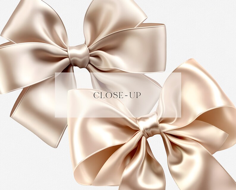 20 Beige Ribbon Clipart Pack, Aesthetic Ribbon Graphics, Transparent ...