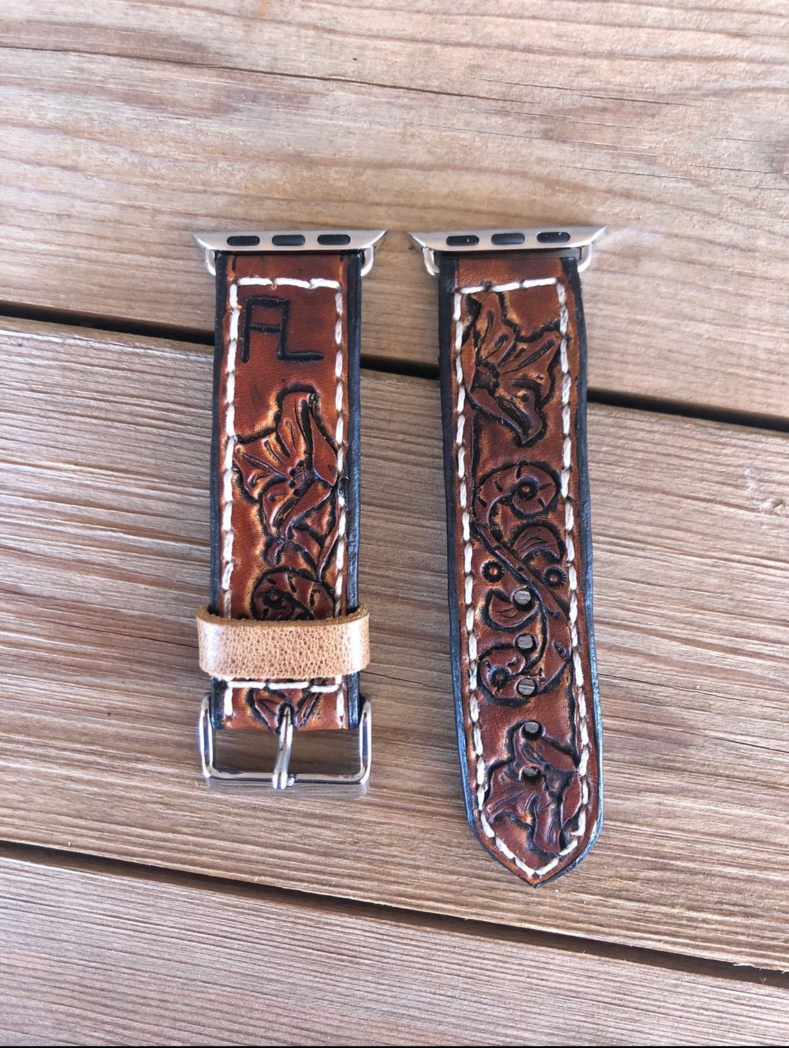 Custom Tooled Watch Band - Etsy