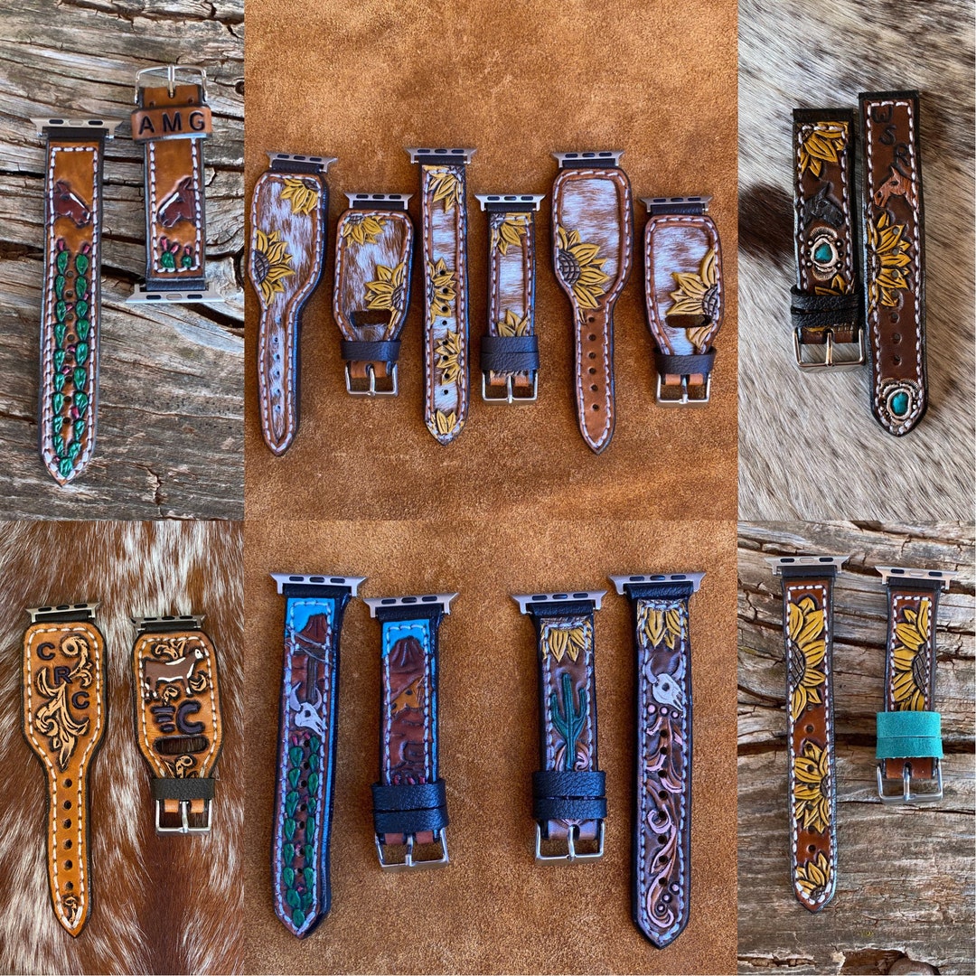 Custom Tooled Watch Band - Etsy