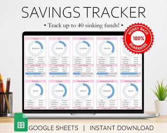 Expense Tracker Spreadsheet for Google Sheets, Expense Tracker Template ...