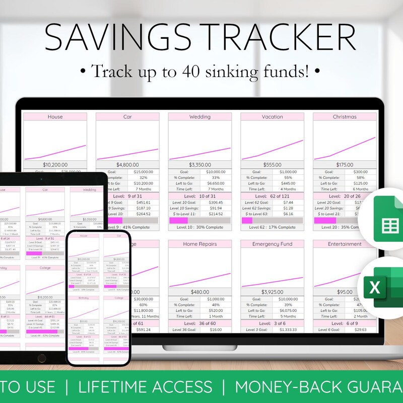 Savings Tracker - Etsy