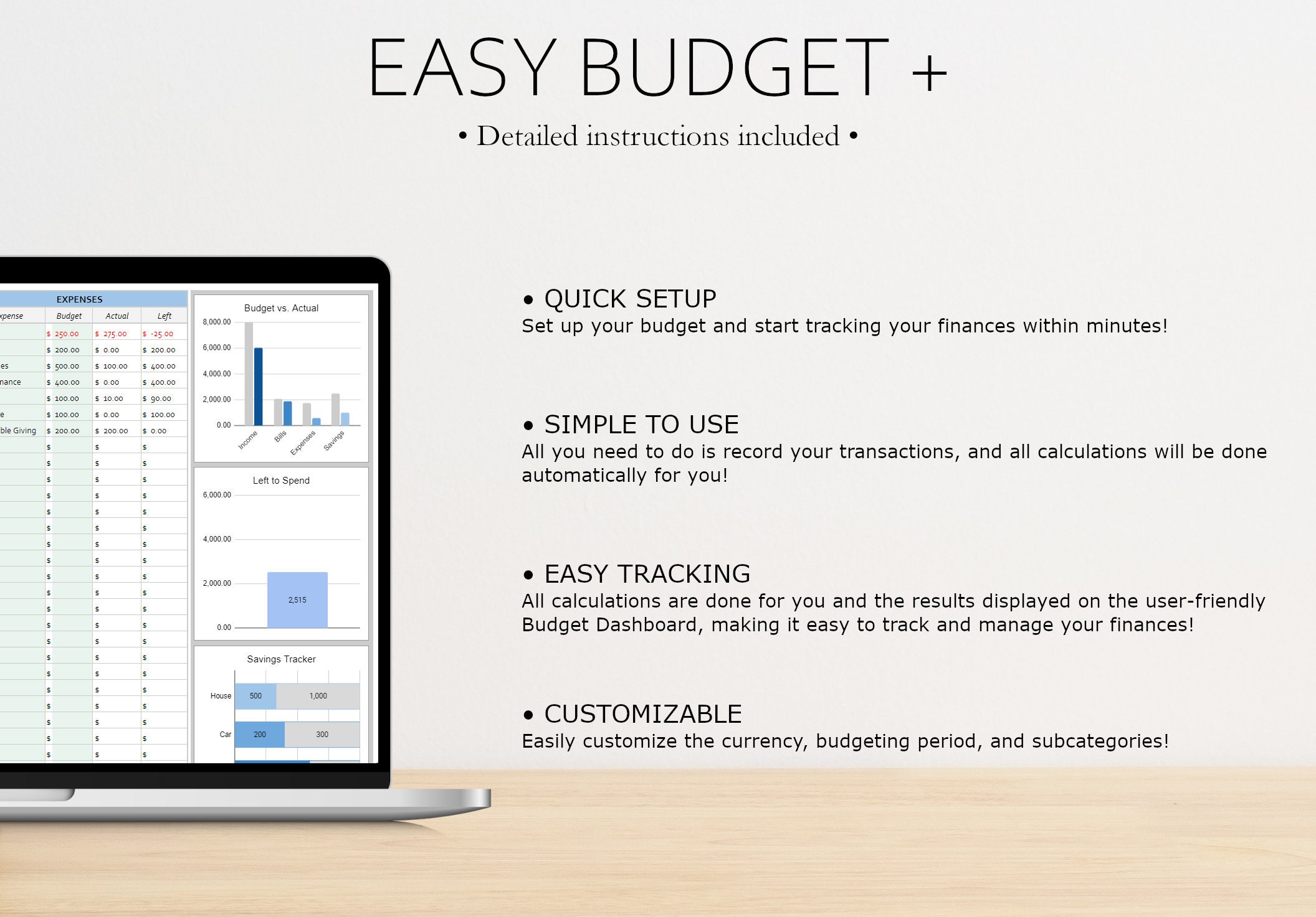 Monthly Budget Spreadsheet Digital Budget Template Bill Calendar Bill ...