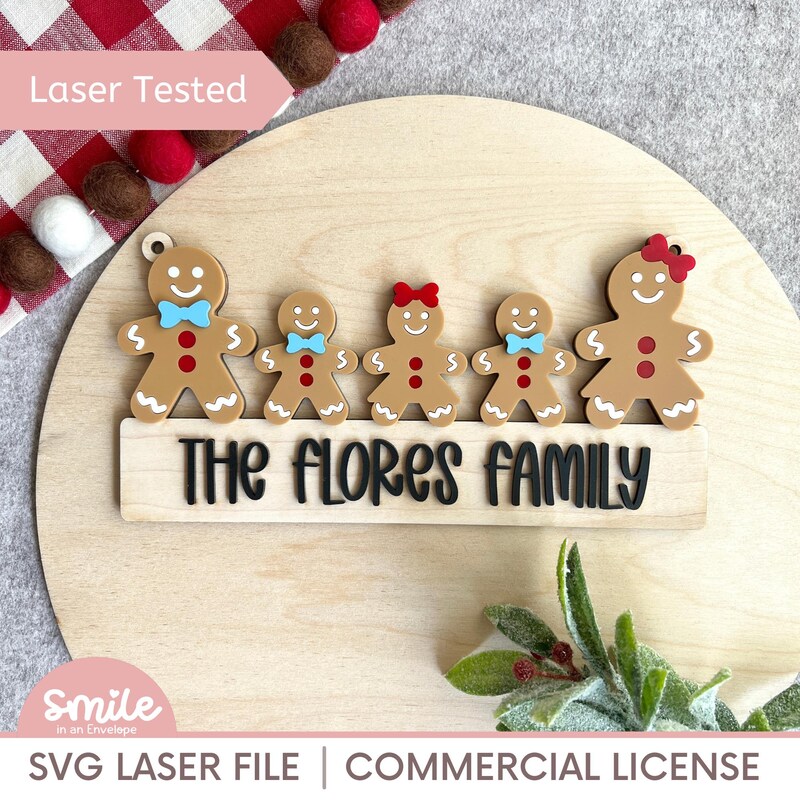 Gingerbread Family - Etsy