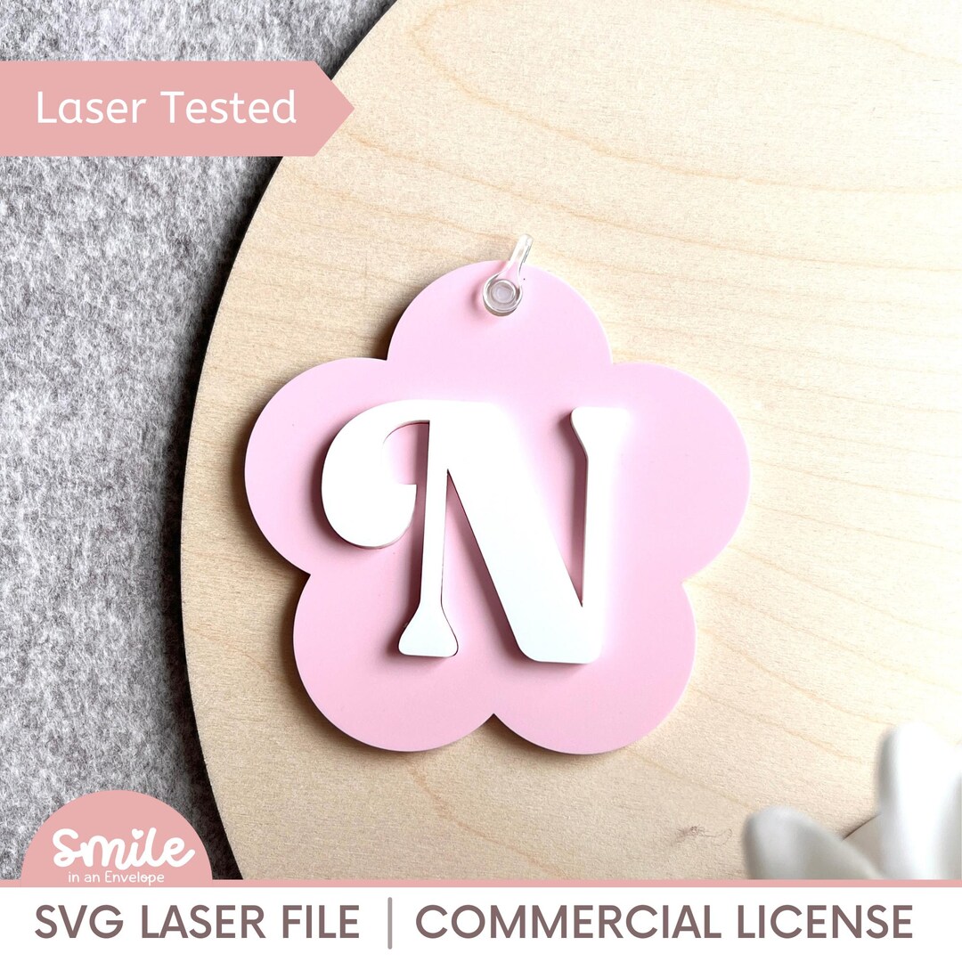 Spring Flower Name Tag SVG | Name Tag SVG I Personalized Tag SVG I ...