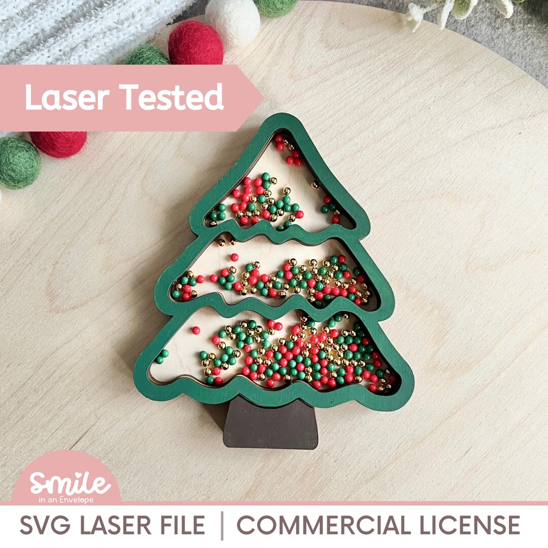 Christmas Tree Shaker SVG : Laser Cut File (digital Download) - Etsy